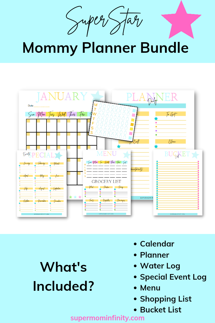 The Best Mom Planner and Calendar Bundle - SuperMomInfinity