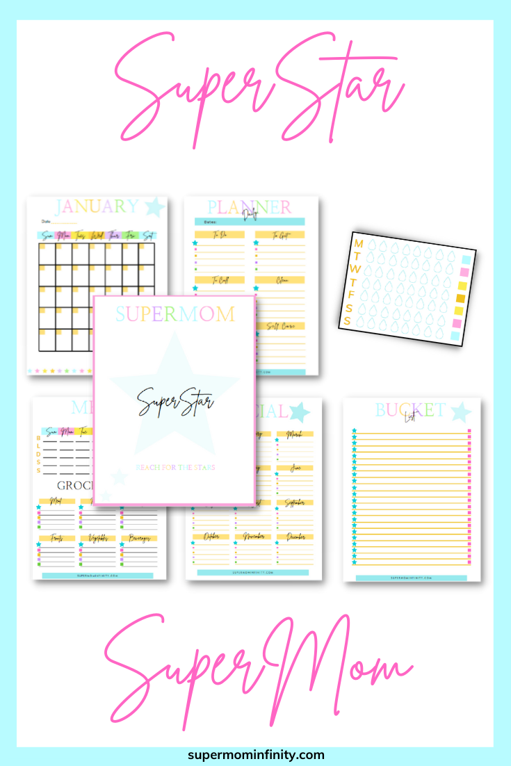The Best Mom Planner and Calendar Bundle - SuperMomInfinity