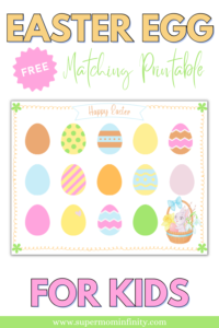 Free Easter Egg Matching Printable Activity - SuperMomInfinity