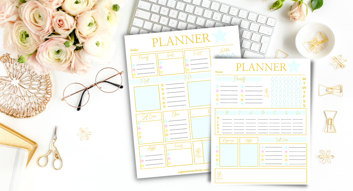 The Best Mom Planner and Calendar Bundle - SuperMomInfinity
