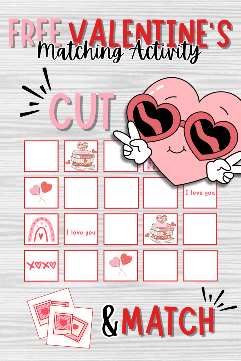 Free Valentine's Day Activity: Engaging Matching Game for Kids ...