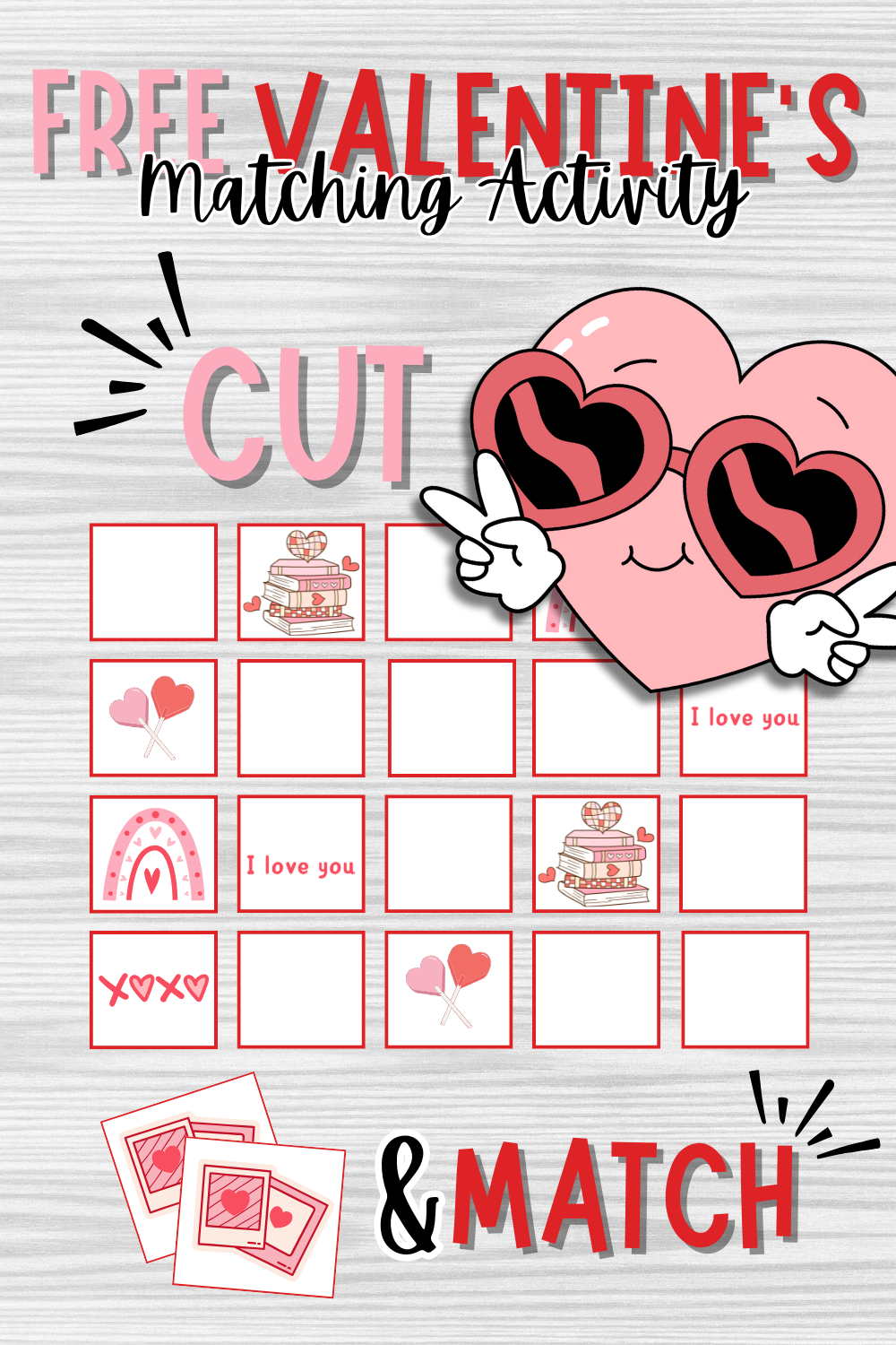 Free Valentine's Day Activity: Engaging Matching Game for Kids ...